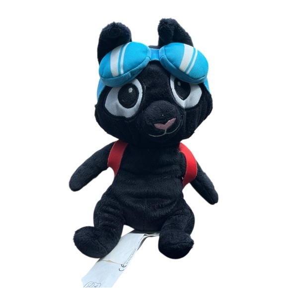 IKEA | Toys | Ikea Lattjo Krullig Black Cat Plush Goggles Backpack ...